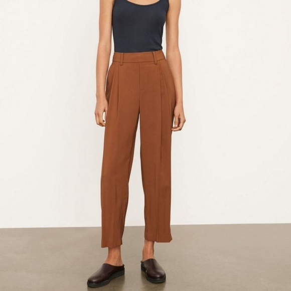 Vince | Pants & Jumpsuits | Vince Stove Pipe Pull On Pants In Dk Vicuna ...
